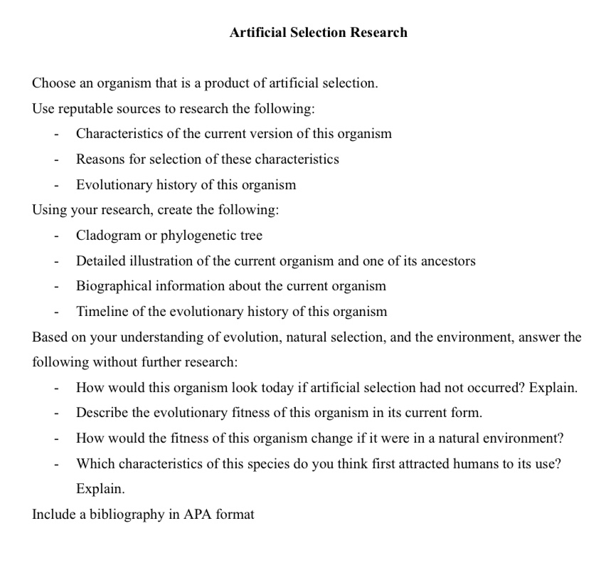 A Fun Project for AP Biology – Talking and Teaching Science